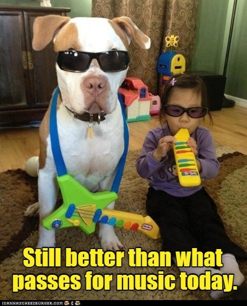 Give me that good ol' Rock & Roll! - I Has A Hotdog - Dog Pictures ...