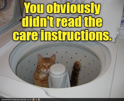 I'm "Hand wash" only. - Lolcats - lol | cat memes | funny cats | funny ...