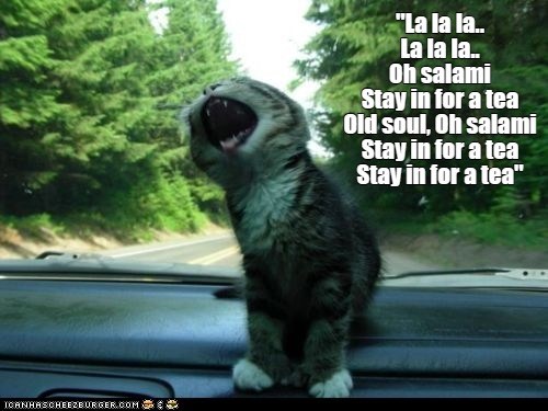 Famous opera star Lucky Pavedroady practices on the way to the Paris ...