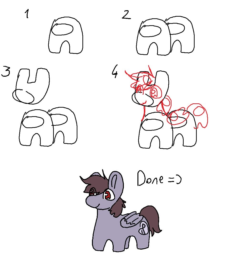 Easy Way to Draw Pony - My Little Brony - my little pony, friendship is ...