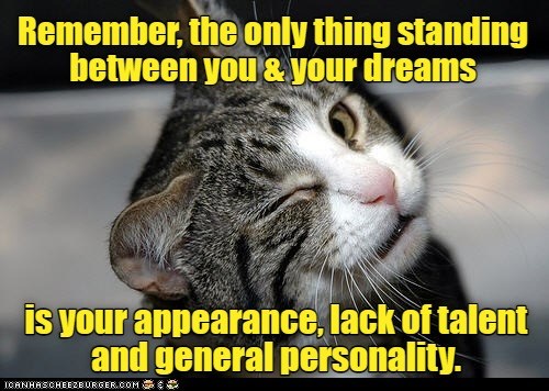 Motivational Kitty is highly motivational. - Lolcats - lol | cat memes ...