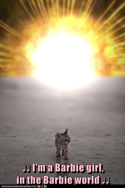 Barbie girl - Lolcats - lol | cat memes | funny cats | funny cat ...