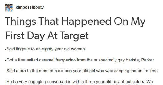 Guy Shares Experiences From His First Five Days Working At Target ...