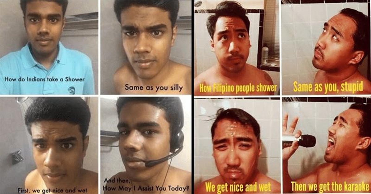 These Shower Memes Are A Brilliant Play On Common Stereotypes ...